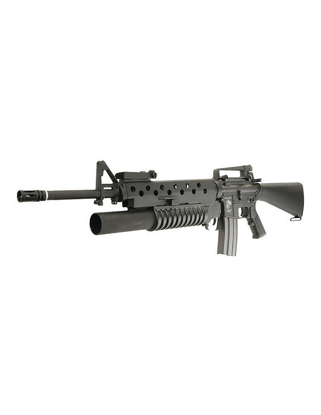 Assault rifle M16A3 with M203 AEG black ECEC System E&C AEG / AEP