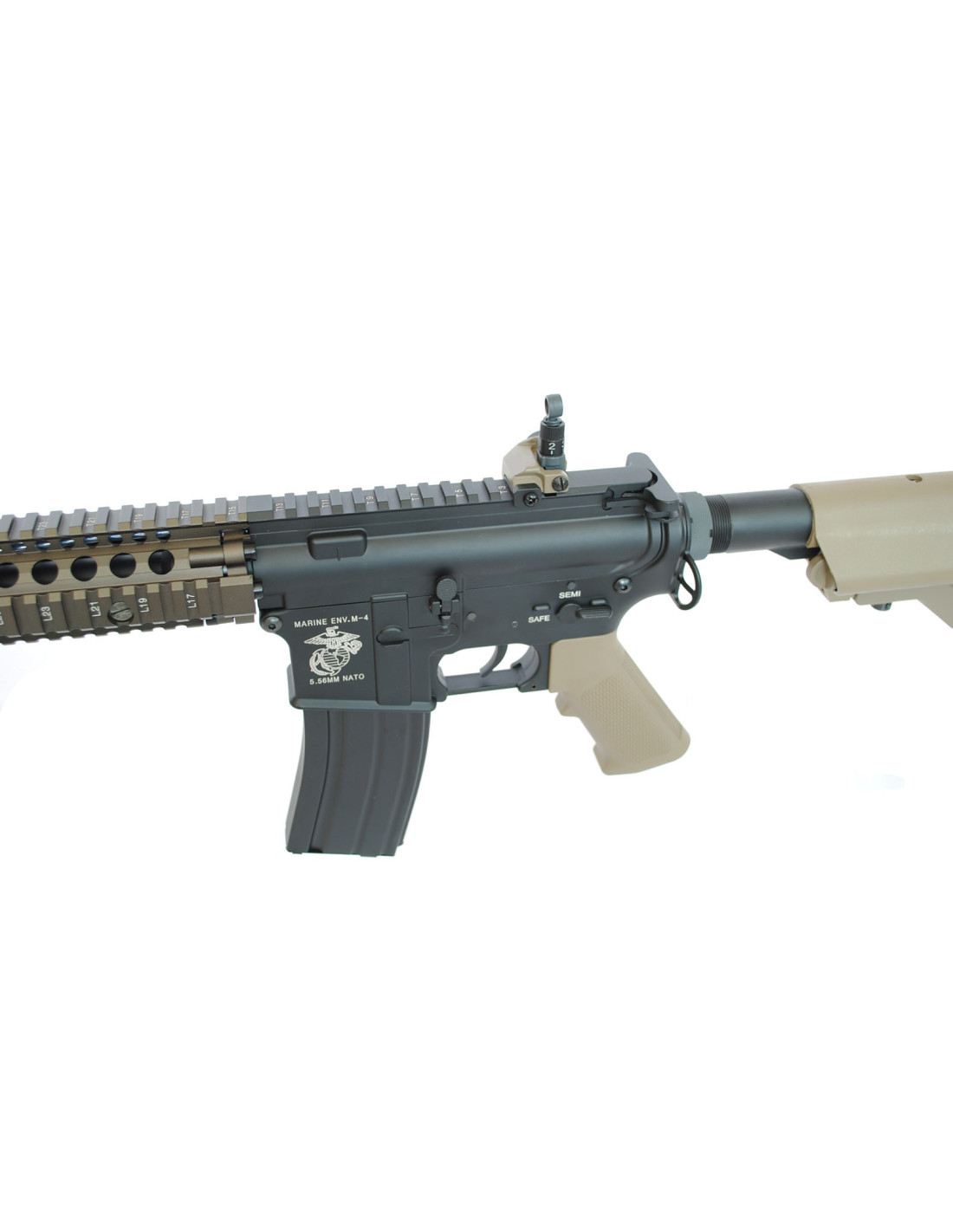 AEG / AEP - Assault rifle M4 MK18 MOD1 9" AEG tri-color ECEC System