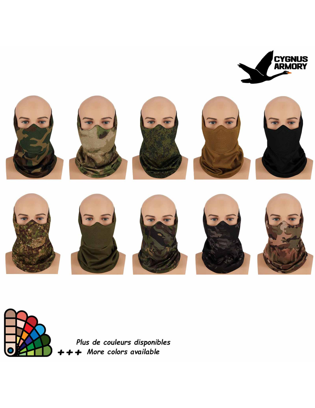 Protection faciale - Cygnus Armory Face Warrior Defender masque airsoft